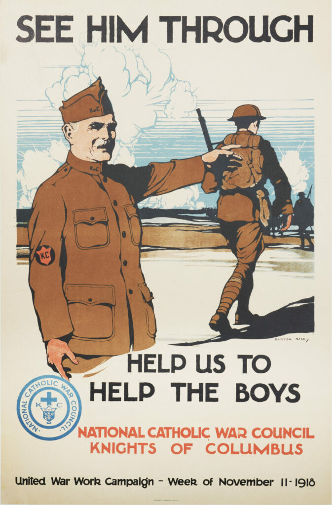 American WWI Patriotic Homefront Poster 'See Him Through' by Burton ...