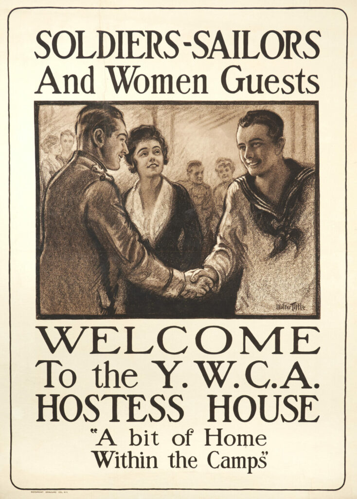 WW1 Patriotic Poster 'Soldiers'Sailors And Women Guests' by Tittle ...