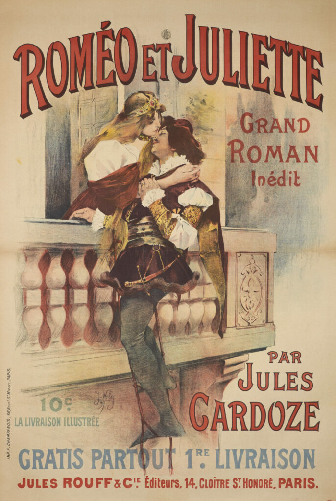 Original Vintage Novel Poster 'Romeo et Juliette' by Wely, 1897 ...