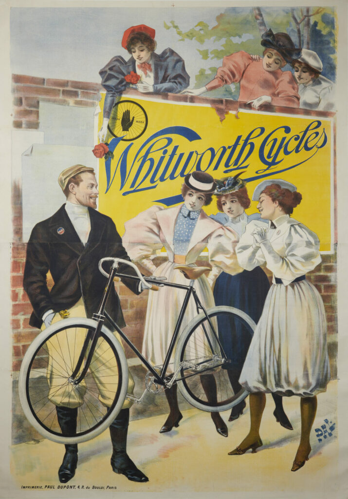 French Cycle Advertising Poster 'Whitworth Cycles' by Pal, 1894 ...