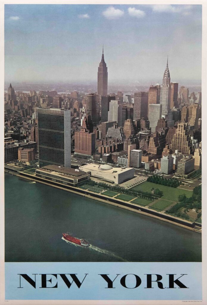 Original Vintage New York Travel Poster, 1963 - Vintage Posters By La ...